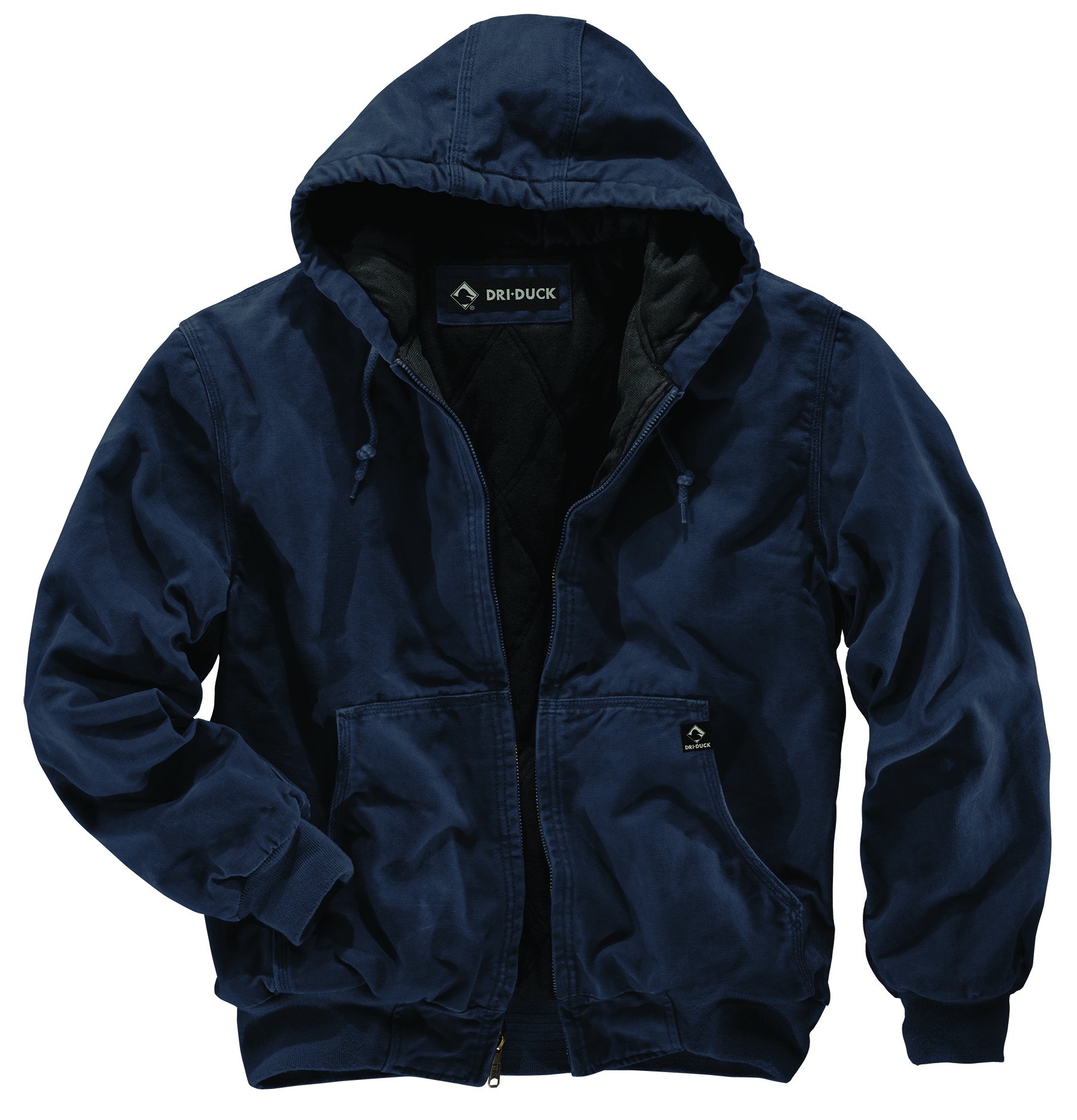 Dri-Duck Men's 5020 Cheyenne Hooded Work Jacket, Navy, XX-Large