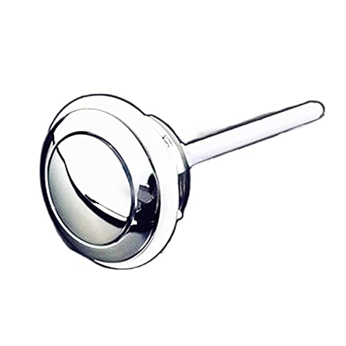 Toilet Push Button Toilet Water Tank Ceramics Cover ABS Plastic Switch Push Button,Outer Round Diameter 58mm Round Single Push Button