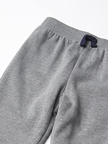 The Children's Place baby boys And Toddler Boy Active Striped Fleece Jogger 2-pack Sweatpants, Red/Heather Gray, 2T US