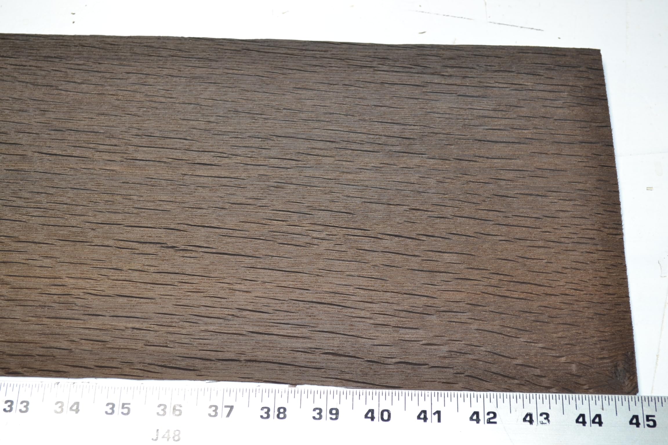 Fumed Oak Raw Wood Veneer Sheet 8 x 44 inches 1/42nd Thick