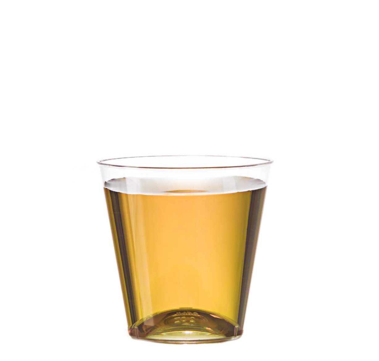 Embellish 100 Plastic Shot Glasses 2 oz, Crystal Clear Disposable Hard Mini Cups, Great for Whiskey, Jello Shots, Sample Tasting, Sauce, Dipping, Condiments, Perfect For Home, Bar, Parties,