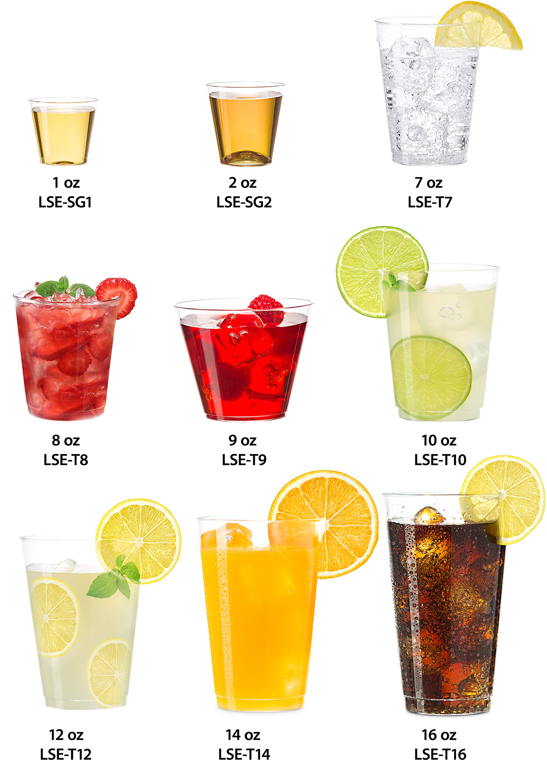 Embellish 100 Plastic Shot Glasses 2 oz, Crystal Clear Disposable Hard Mini Cups, Great for Whiskey, Jello Shots, Sample Tasting, Sauce, Dipping, Condiments, Perfect For Home, Bar, Parties,