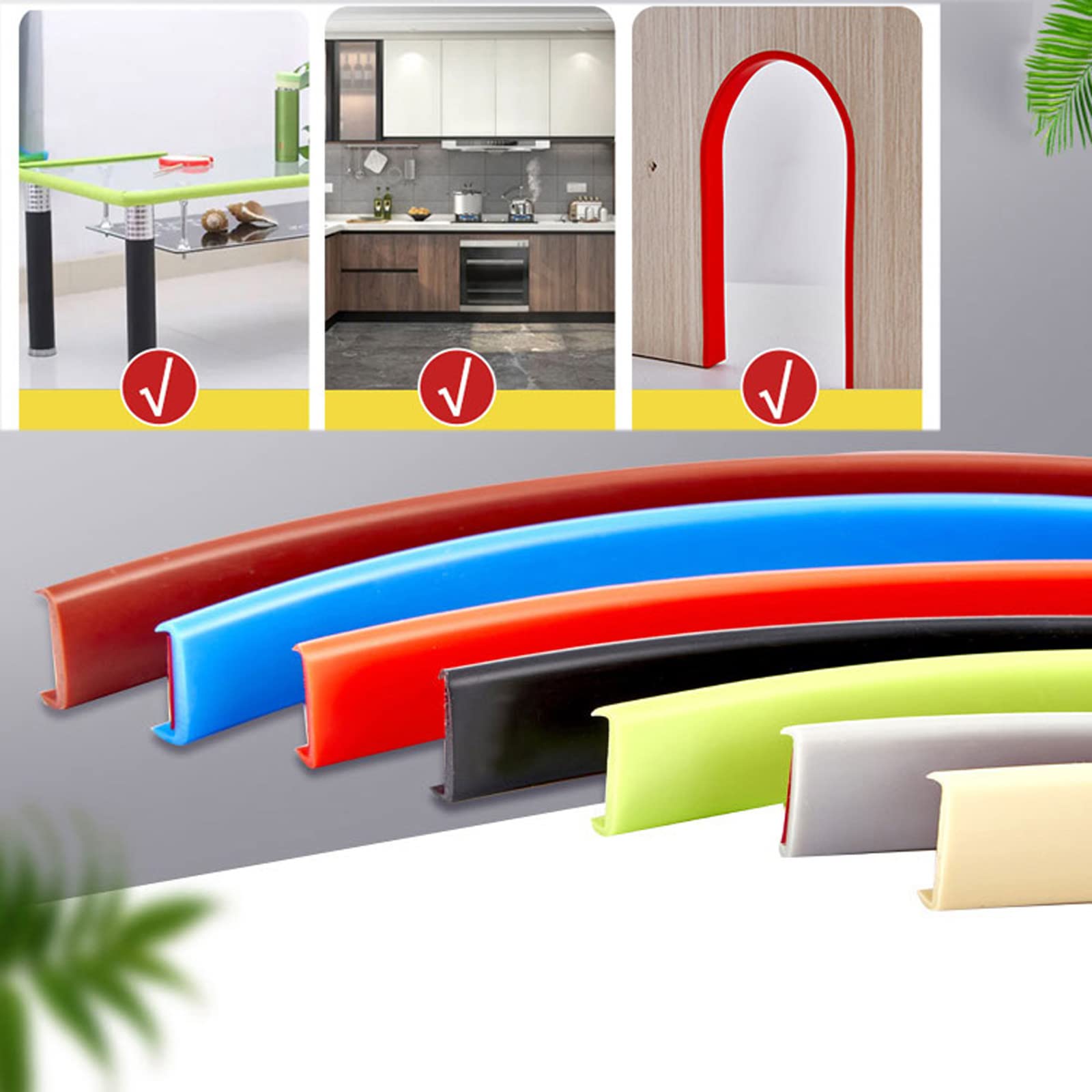 LKYJD 4m U Shape Veneer Edge Banding Strip, Self Adhesive Wood Edging Veneer Tape, Kitchen Worktop Edging Protectors Joining Strip, Edging Trim Sealing Strip, Tables and Chairs, Cabinets(Red-18mm)