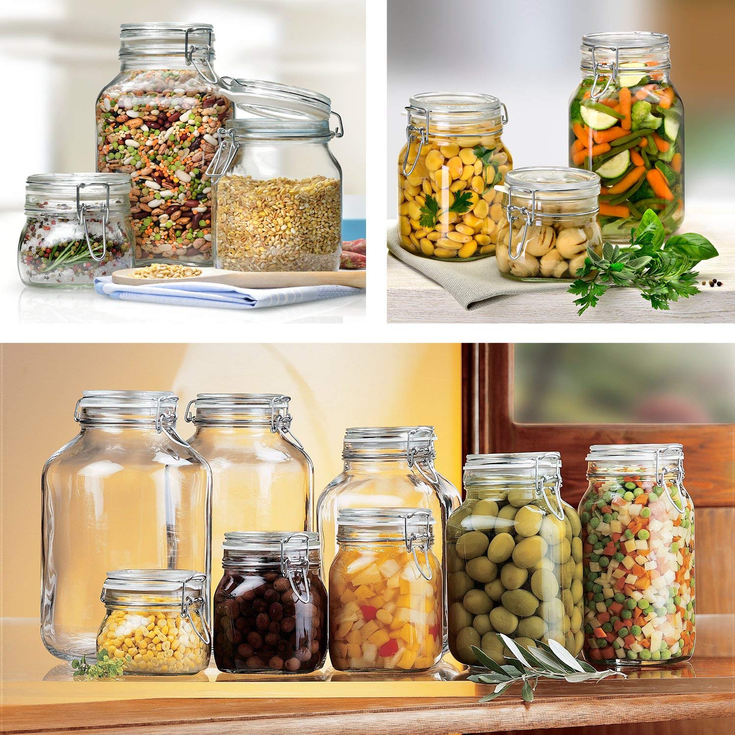 Bormioli Rocco Fido Glass Canning Jar Italian - 4 Liter, SYNCHKG014693