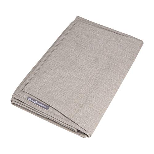 Bigso Soft Hanging Wall Storage Organizer | Hanging Storage Organizer for Closets and Bedrooms | Polyester Back of Door Storage Hanging Pockets Organizer with 4 Compartments | 11.8βx 39.4β | Beige