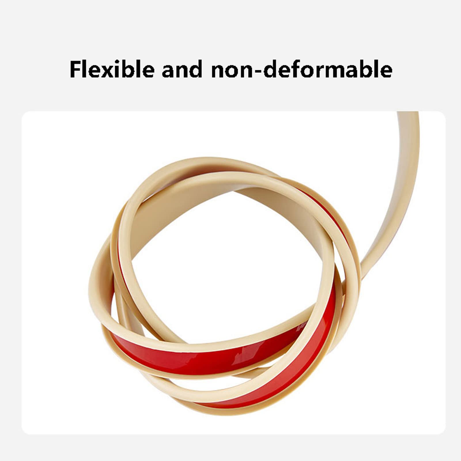 LKYJD 4m U Shape Veneer Edge Banding Strip, Self Adhesive Wood Edging Veneer Tape, Kitchen Worktop Edging Protectors Joining Strip, Edging Trim Sealing Strip, Tables and Chairs, Cabinets(Red-18mm)