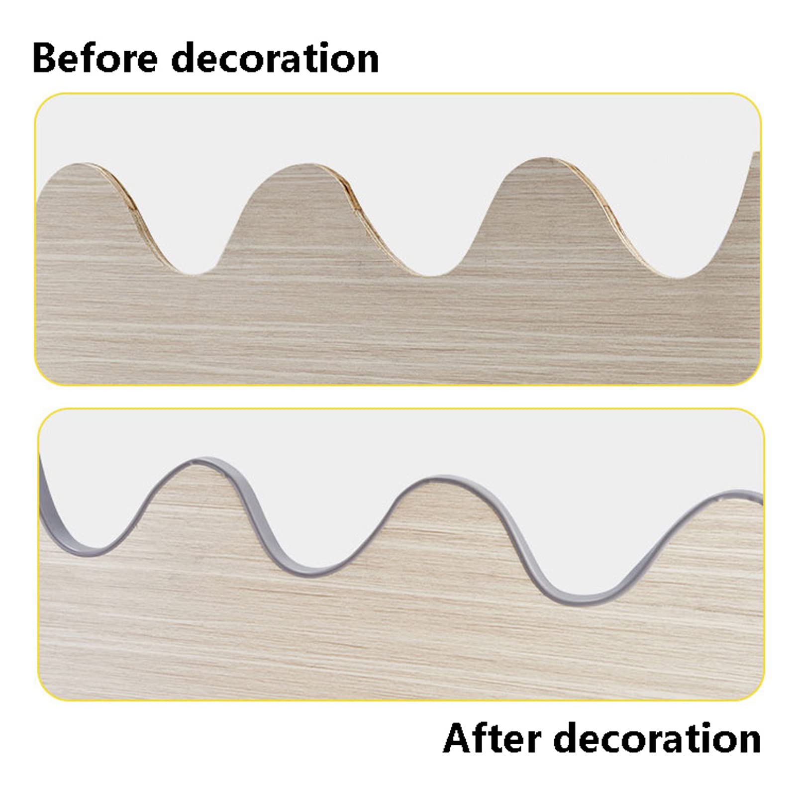 LKYJD 4m U Shape Veneer Edge Banding Strip, Self Adhesive Wood Edging Veneer Tape, Kitchen Worktop Edging Protectors Joining Strip, Edging Trim Sealing Strip, Tables and Chairs, Cabinets(Red-18mm)