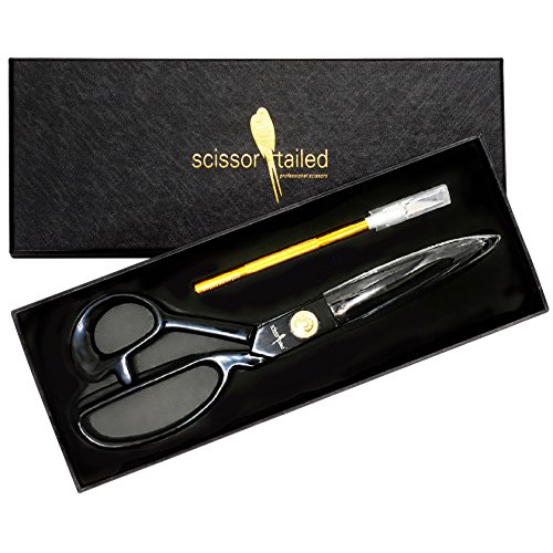 Professional Tailor Scissors 8 Inch for Cutting Fabric Heavy Duty Scissors for Leather Cutting Industrial Sharp Sewing Shears for Home Office Artists Dressmakers