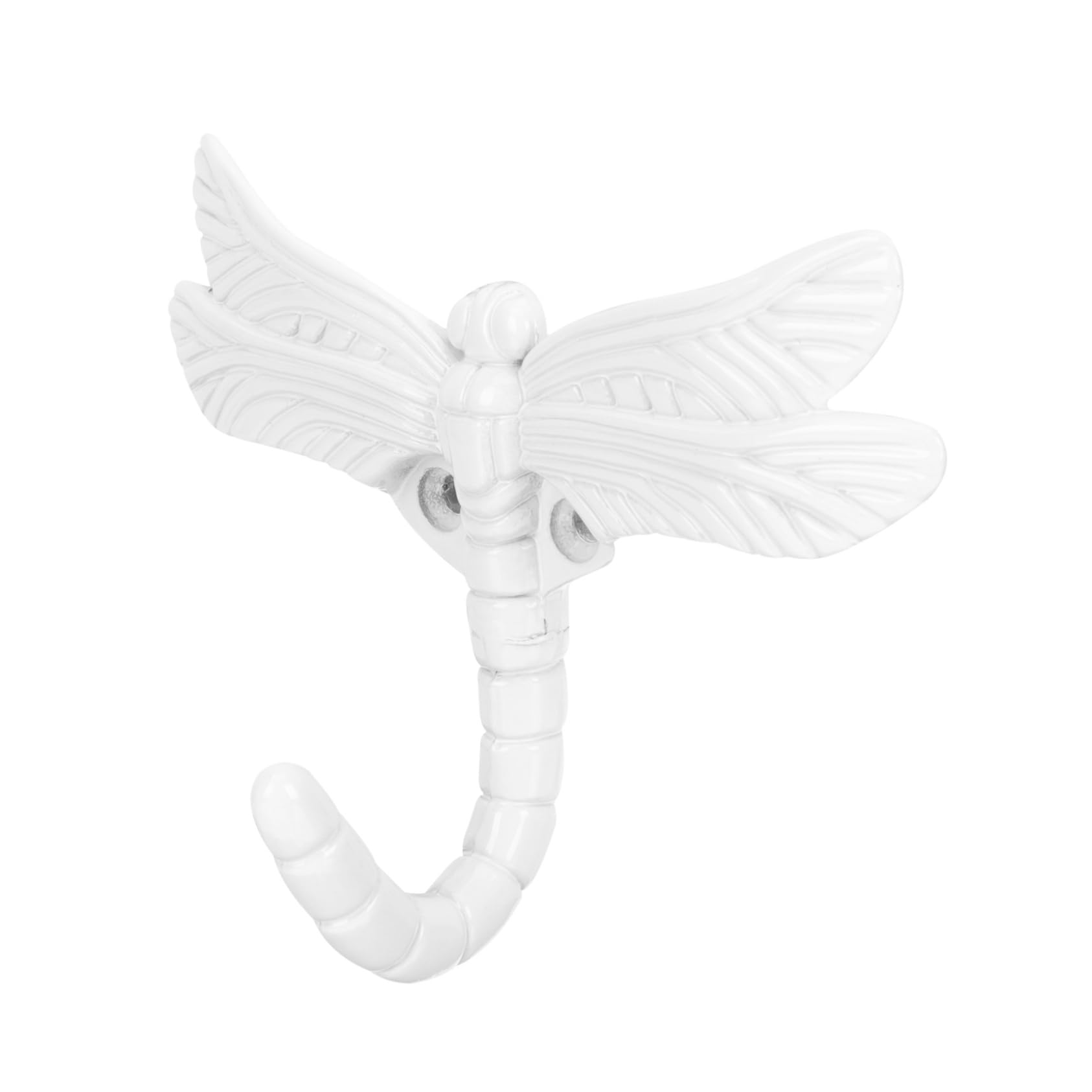 Cabilock 1 Set Dragonfly Hook Jacket Hooks Wall Mount Hooks Things Dragonfly Wall Art Key Hooks Home Storage Hooks Towel Rack Robe Hook Hanger Cute Wrought Iron White