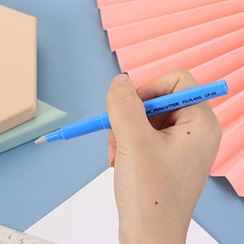 2PCS 5D DIY Diamond Painting Parchment Paper Cutter Ceramic Blade To Cut The Cover Perfectly Painting with Diamonds Tools Accessories (Blue&Pink)