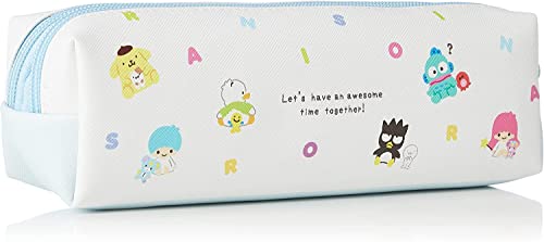 Tees Factory Sanrio SR-5540754CA W Zipper Slim Pen Pouch, Colorful, Alphabet