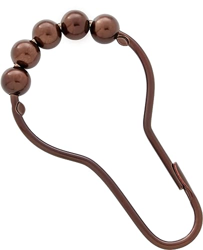 Signature Hardware 466818 Roller Ball Shower Curtain Rings - Set of 12 - Brushed Gold
