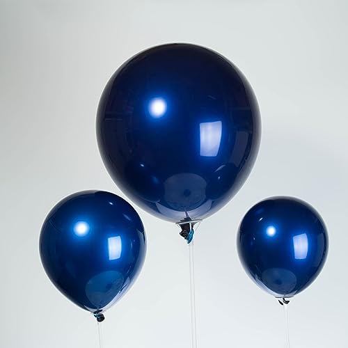 Kozee Navy Blue Double-Stuffed Balloons different sizes 63pcs18/10/5 inch Dark green balloon Garland kit For Wedding Birthday baby shower anniversary decorations