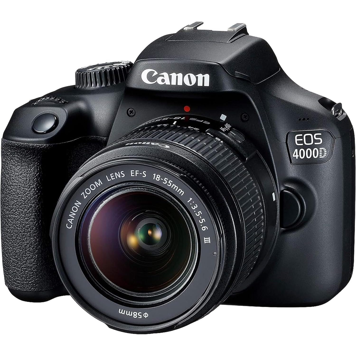Canon EOS 4000D (Rebel T100) DSLR Camera with 18-55mm Lens + Filters + Tripod + Spare Travel Charger + Mini Tripod + More (22 pc Bundle)