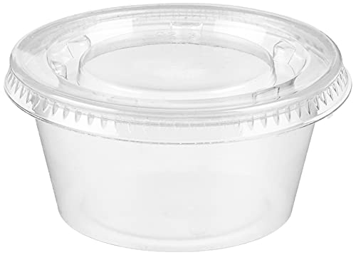 Polar Ice Disposable Plastic Glasses with Lids, 2-Ounce, Translucent, 500-Pack