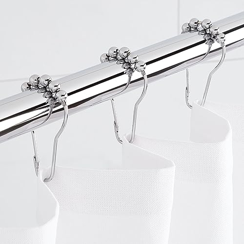 Signature Hardware 466818 Roller Ball Shower Curtain Rings - Set of 12 - Brushed Gold