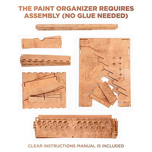 1 x Vallejo 105 holes + 1 x Modular 74 holes Paint Rack organizer