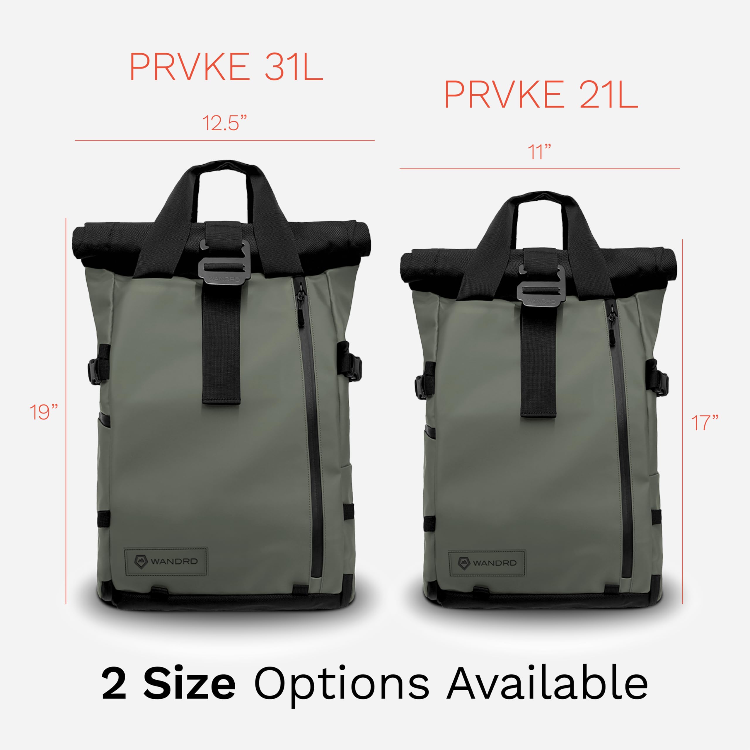 WANDRD All-New PRVKE 21L Photography Travel Backpack - Photo Bundle - Weather Resistant Camera Bag with Laptop Compartment (Wasatch Green)