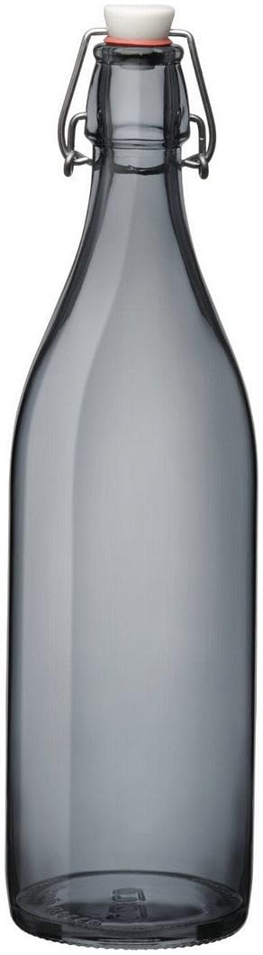 Bormioli Rocco Giara Sky Blue Glass Bottle With Stopper 33 3/4oz
