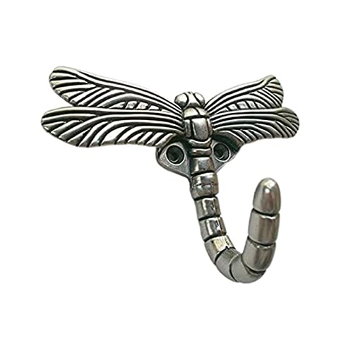 WANTUK Wall Mounted Coat Rack Coat Hooks Hooks Cast Iron Coat Hook,Vintage Dragonfly Towel Hooks Hat Rack Coat Hook Rustic Ranch Plant Garden Wall Coat Racks Coat Hook (Color : OneColor)