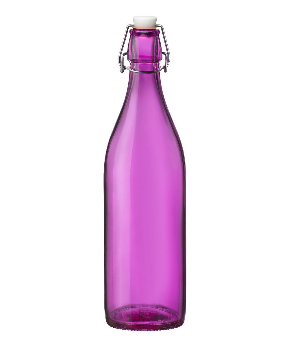 Bormioli Rocco Giara Sky Blue Glass Bottle With Stopper 33 3/4oz