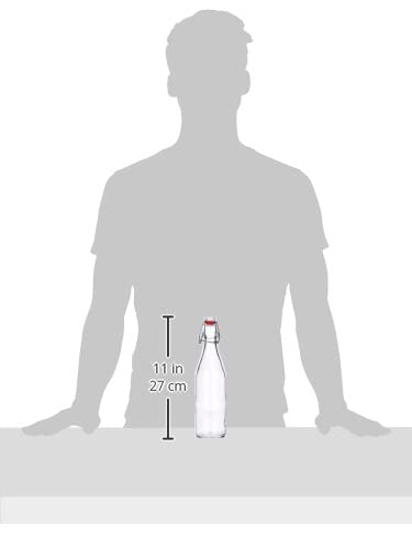 Bormioli Rocco Giara Collection - Bottle - 0.5 Liter (16.9-Ounce) - Clear
