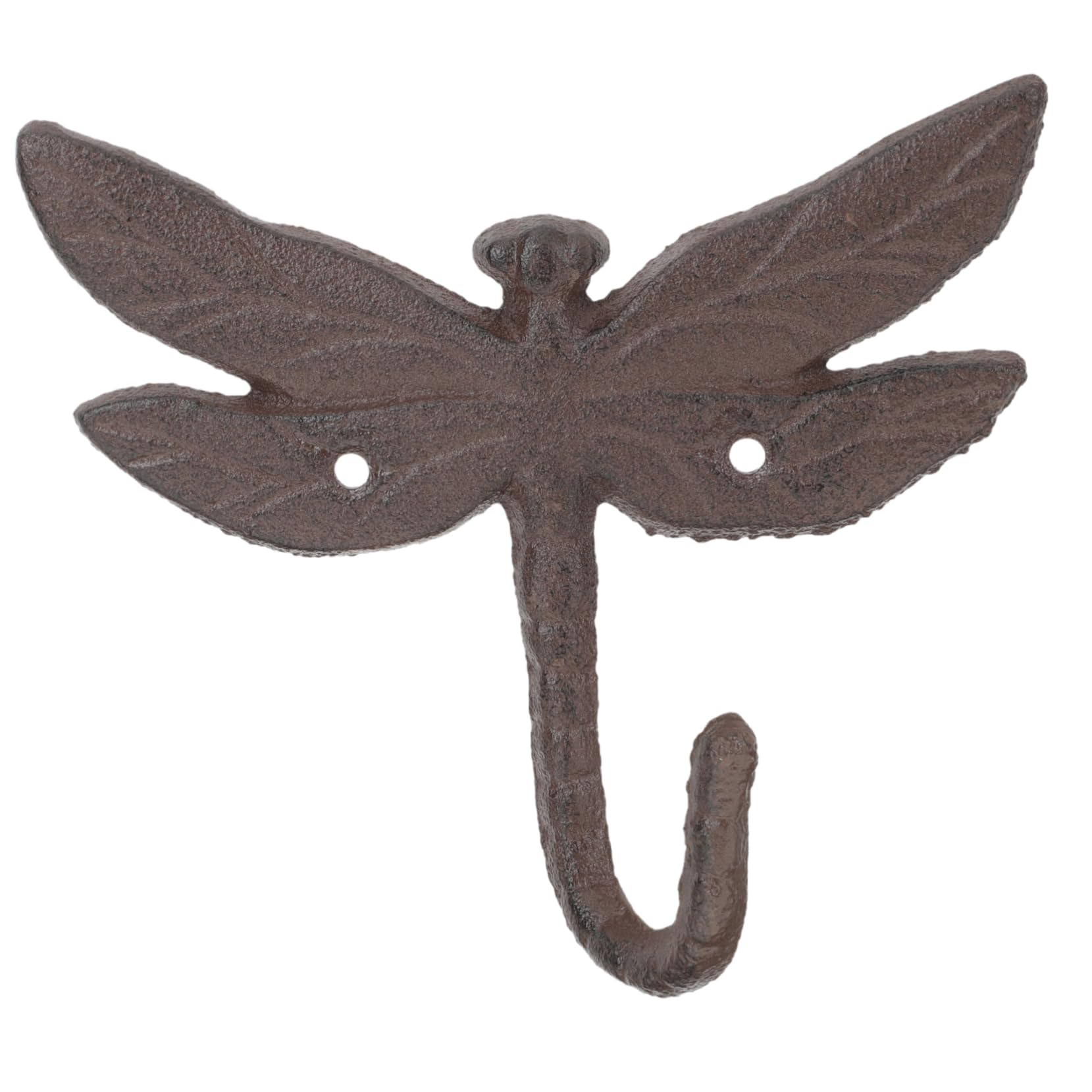 Zerodeko Sturdy Iron Material Coat Hanger Wall Mount Dragonfly Key Decor Clothes Hook