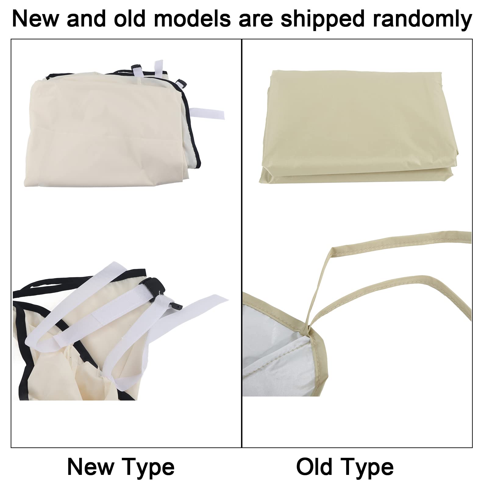 Haofy Patio Swing Cushion Cover Replacement, 3‑Seat Courtyard Garden Swing Hammock, Waterproof Outdoor Swing Seat Cover 150 x 50 x 10cm(Beige)