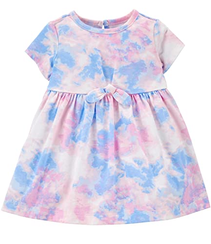 Carter's Baby Girls' Casual Dress with Matching Diaper Cover (18 Months, Tie-Dye)
