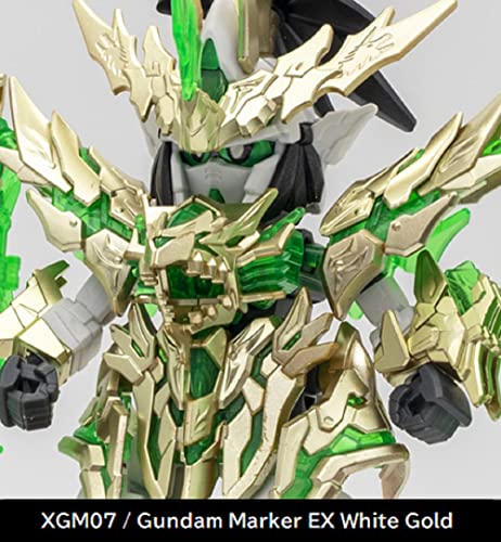 Mr. Hobby GSI Creos Gundam Marker EX White Gold XGM07 and Yellow Gold XGM08 With Kanji Love Sticker