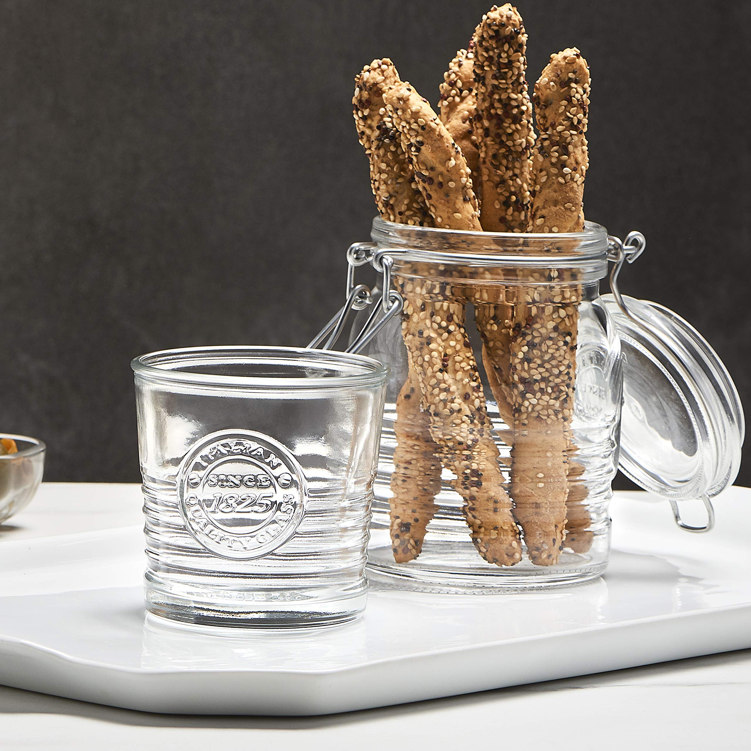 Bormioli Rocco Officina 1825 Rocks Set of Four, Clear