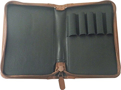 Sailor 79-1500-280 Fountain Pen Pen Pen Case, Collection Case for 5, Brown