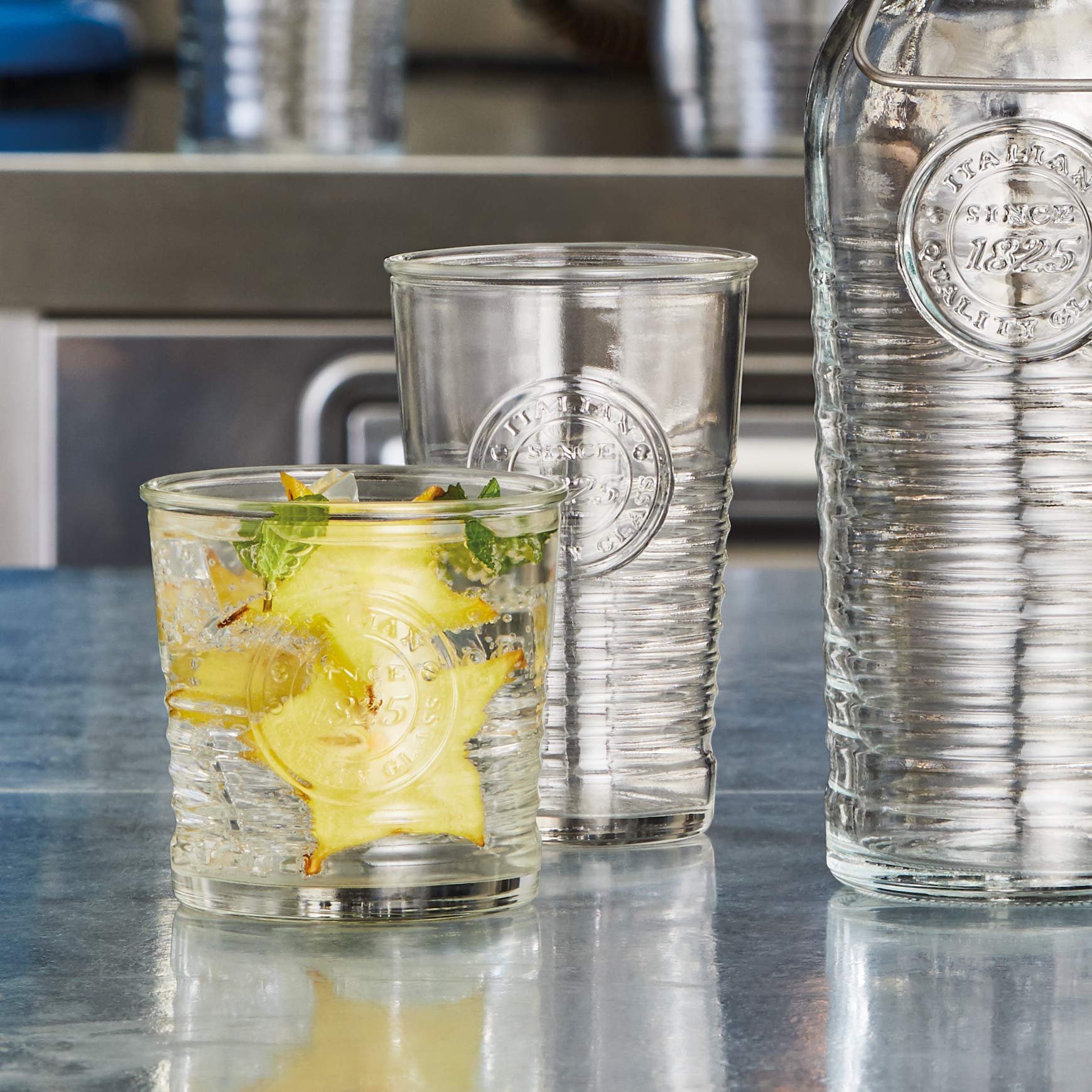 Bormioli Rocco Officina 1825 Rocks Set of Four, Clear