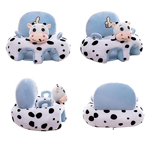 Baby Support Seat, Cute Comfortable Plush Sofa Armchair for Baby Learning to Sit Up, Infant Baby Sitting Sofa Chair with Stuffing Inside, Keep Sitting Posture Infant Sitting Chair for 3-12 Months Baby
