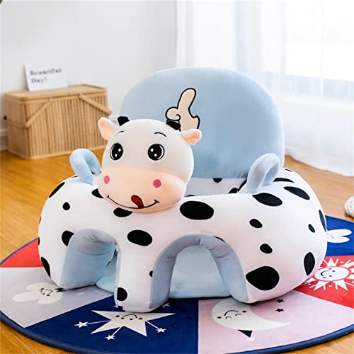 Baby Support Seat, Cute Comfortable Plush Sofa Armchair for Baby Learning to Sit Up, Infant Baby Sitting Sofa Chair with Stuffing Inside, Keep Sitting Posture Infant Sitting Chair for 3-12 Months Baby