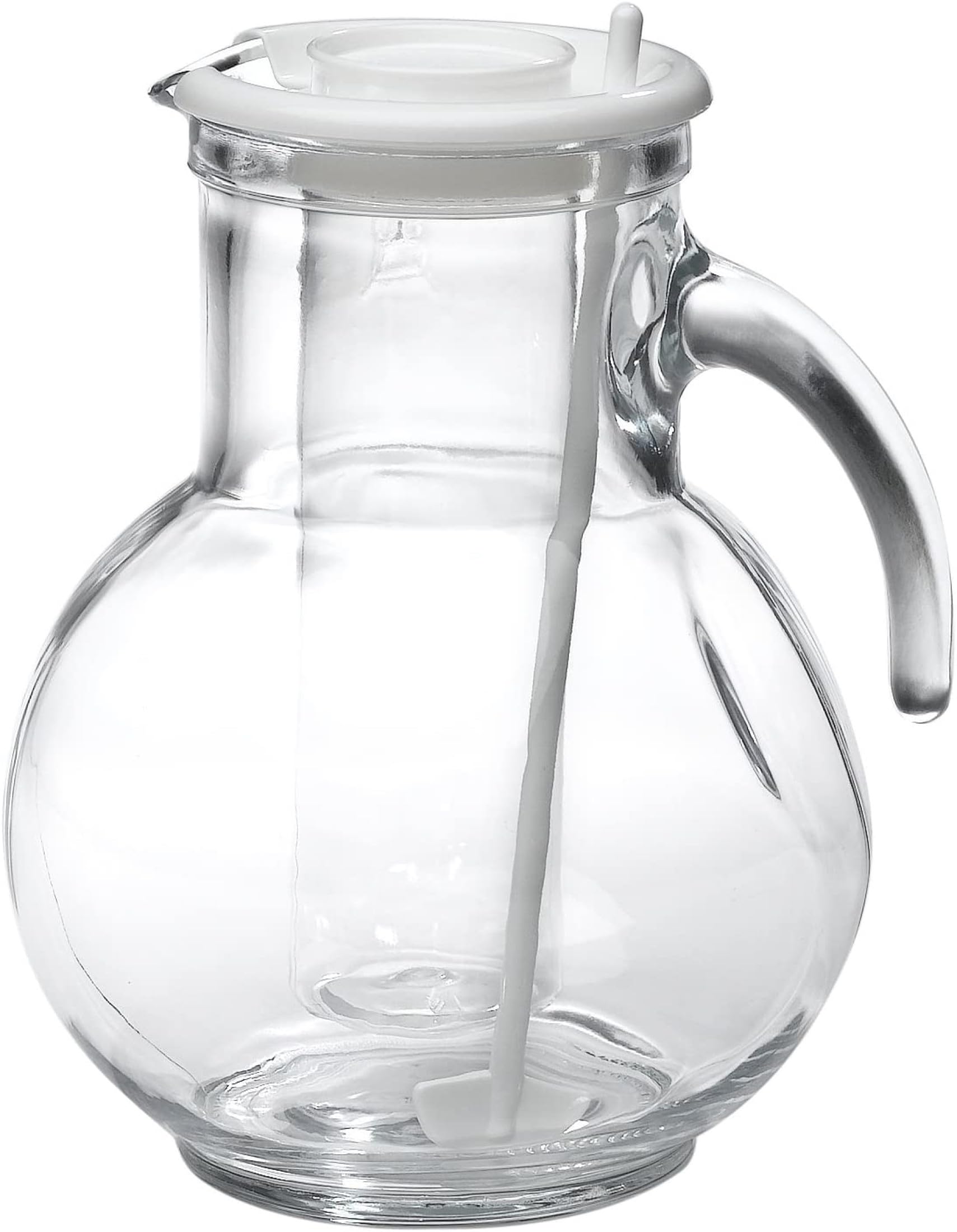 Bormioli Rocco Kufra Jug with Ice Container and White Lid, 72-3/4-Ounce