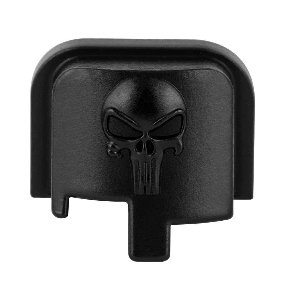 MyGunArts 3D Anodized Aluminum Rear Cover Slide Back Plate for 9mm .40 Taurus G2C, G3, G3XL, G3C, G2S, G3S, Millennium PT111-G2/PT140 Accessories, Black Skull