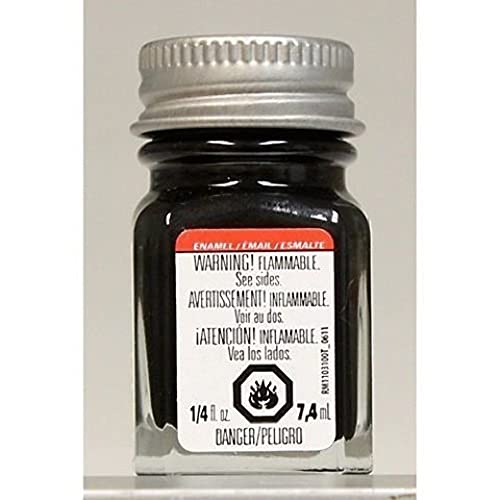 Testor'S 1154tt 1/4 Oz Black Metallic Enamel Hobby Paint