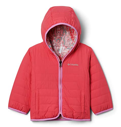 Columbia Toddler Girls Double Trouble Jacket, Bright Geranium/Pink Orchid, 2T
