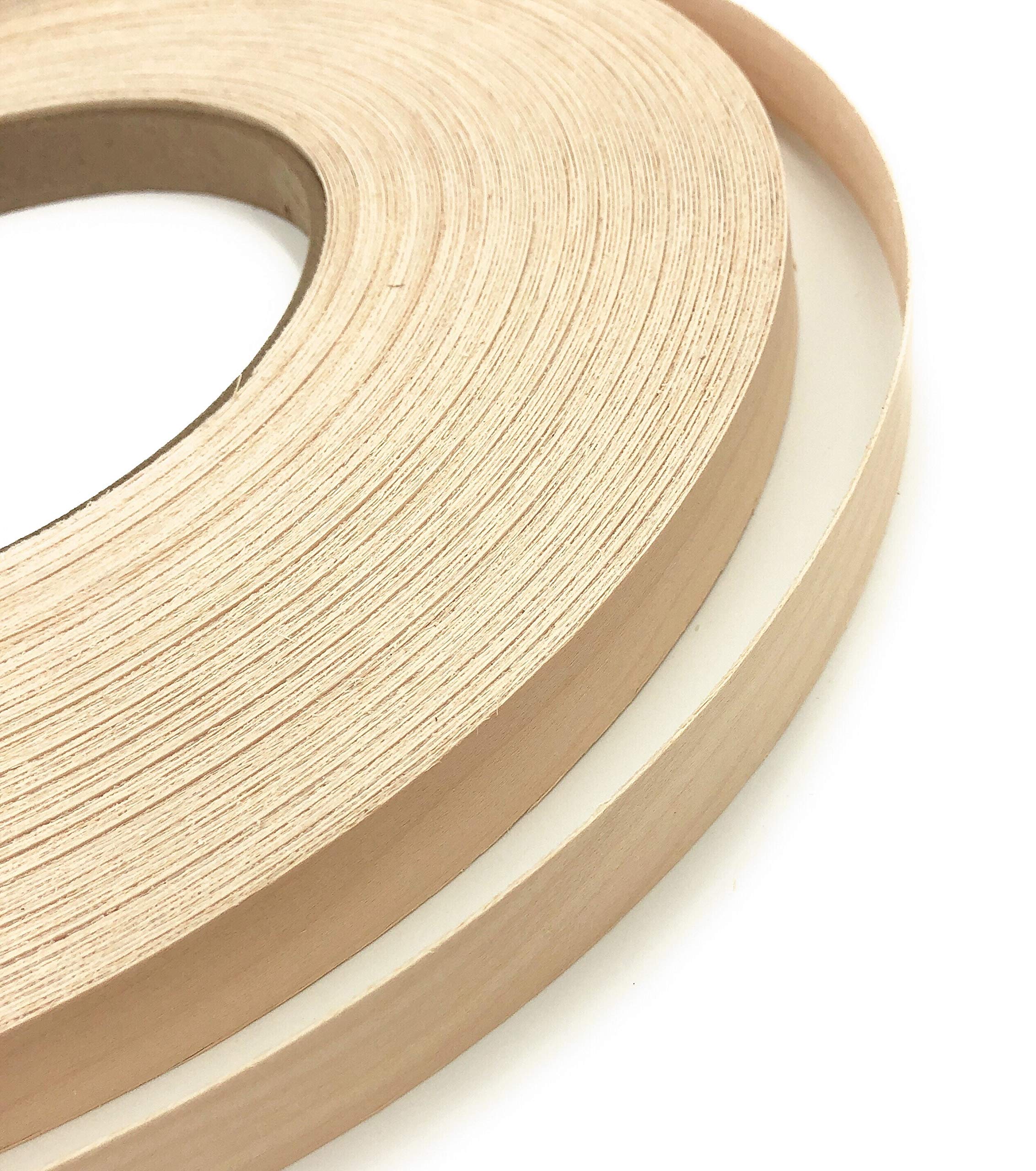 Birch 3" X 250' Roll Preglued, Wood Veneer Edgebanding, Iron on with Hot Melt Adhesive, Sanded to Perfection. Easy Application, Made in USA.