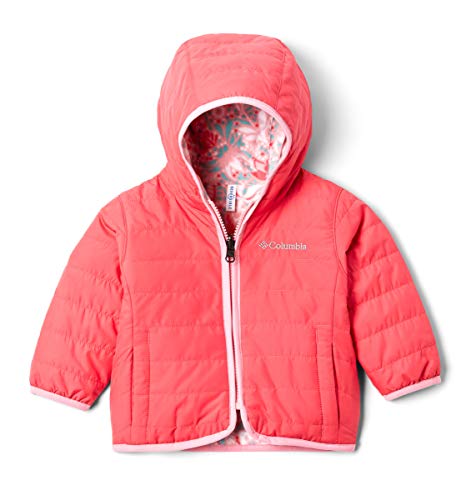 Columbia Toddler Girls Double Trouble Jacket, Bright Geranium/Pink Orchid, 2T