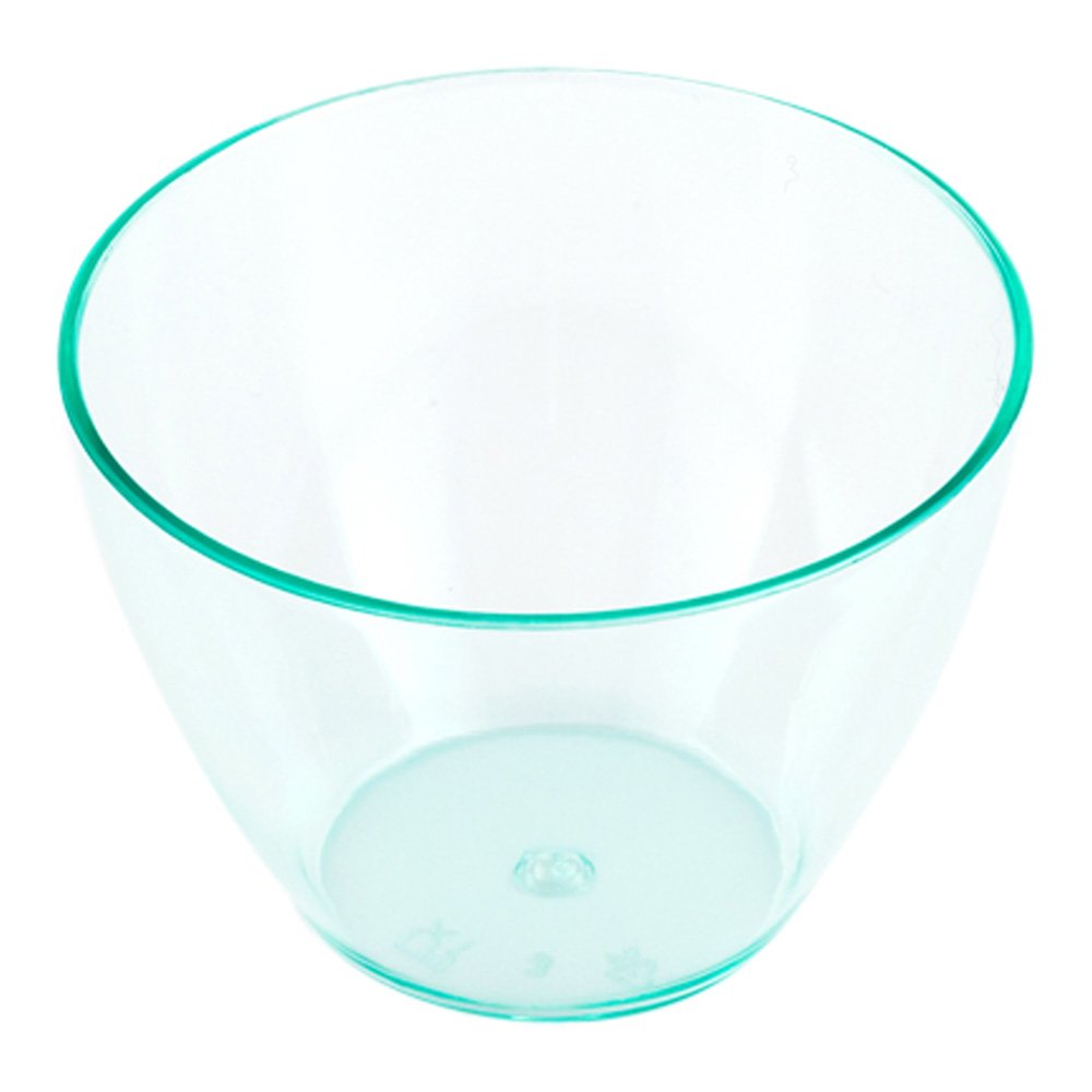 Restaurantware 2 Ounce Mini Tasting Bowls, 100 Disposable Dessert Bowls - Round, Recyclable, Seagreen Plastic Mini Soup Bowls, Serve Samples, Starters, Or Snacks, For Weddings or Catering