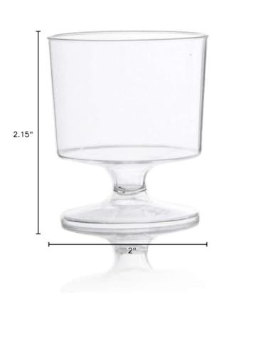 Elegant Clear Round Mousse Plastic Cups (Pack Of 10) - 2 oz. | Perfect For Celebrations, Gatherings, Parties & Home Dinners