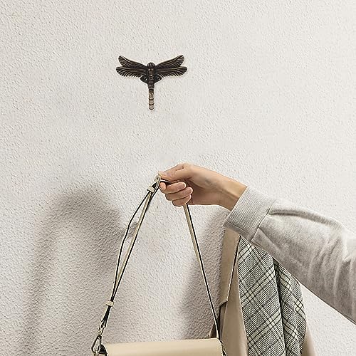 ABOOFAN Dragonfly Clothes Hook Decorative Hooks for Hanging Things Bathroom Towel Hooks for Wall Dragonfly Shape Hook Wall Hook for Kitchen Decorative Wall Hook Wall Hanging Hooks Key Hook