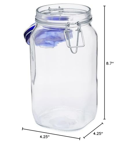 Bormioli Rocco Fido Jar - 1.5 Liter (50.75 oz.) - Blue