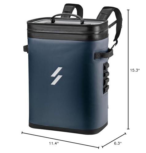 ROCKBROS Backpack Cooler Bag Insulated Leak-Proof Soft Cooler Waterproof 30 Can Portable Large Backpack with Cooler for Camping, Beach, Picnic, Party, Fishing, Floating, Outdoor Activities