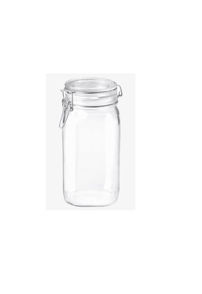 Bormioli Rocco Fido Storage Jar with Copper Lid, Set of 6, 50.75 oz.