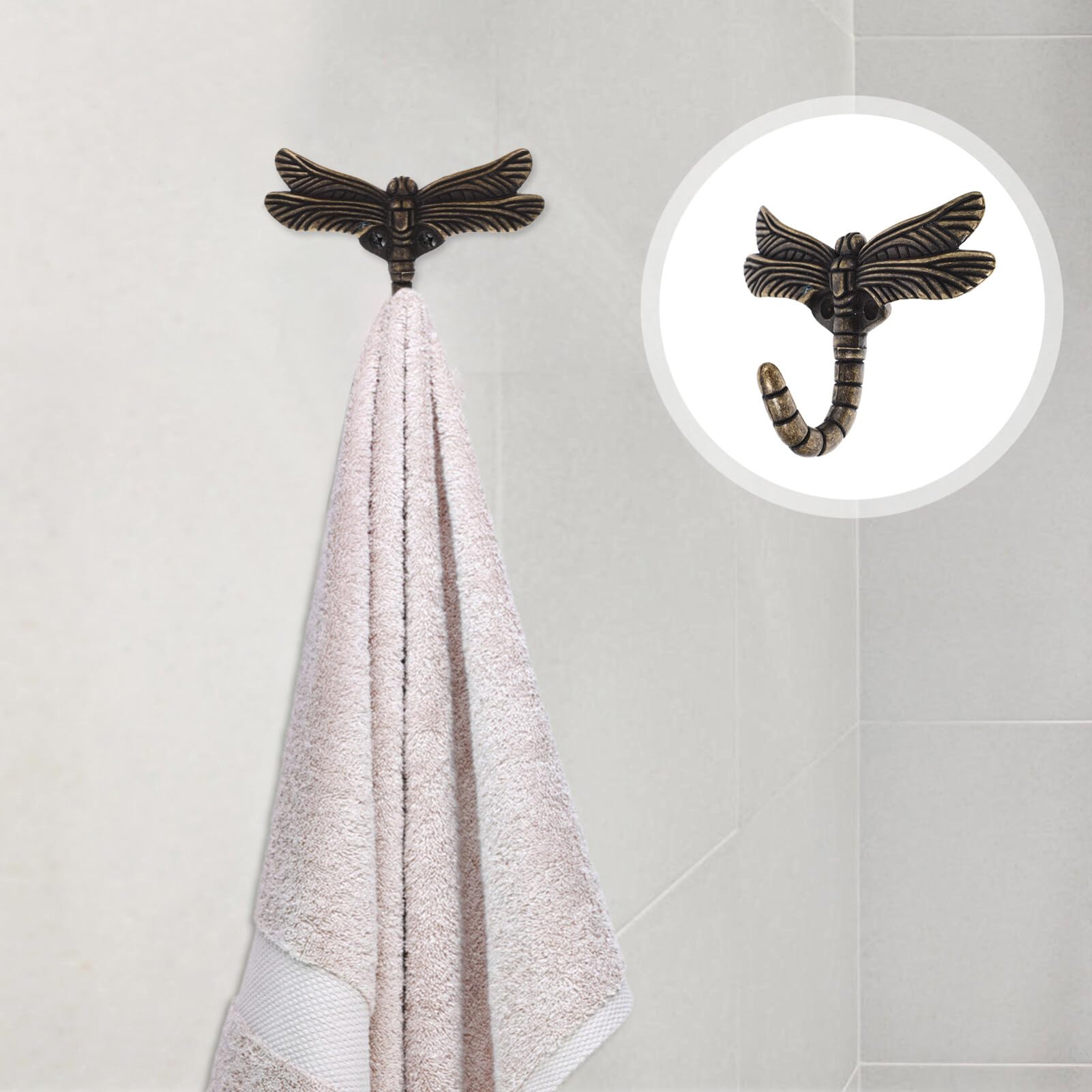 Alipis Dragonfly Clothes Hook Household Wall Hook Dragonfly Hook Storage Hanger Key Storage Hook Decorative Hook Wall Storage Hook Wall Hanging Hooks Wall Hooks for Hanging Door Back Hook