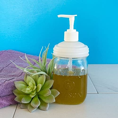 reCAP Mason Jar Sprayer and Pump Cap | Regular Mouth | Natural | Made in The USA | Leak-Proof | Freezer-Proof