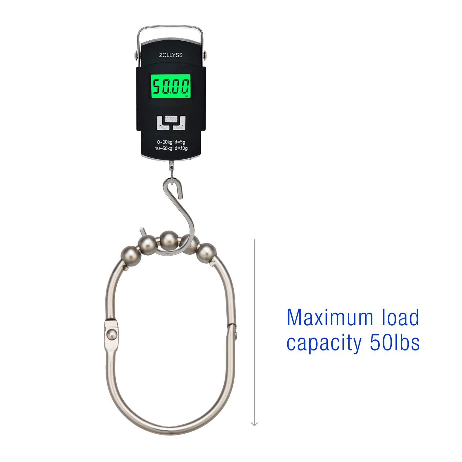 2 Lb. Depot Wide Shower Curtain Rings - Set of 12 Easy Glide Rollers with Polished Nickel Finish - Stainless Steel Shower Hooks for Straight and Curved Rods - Decorative and Durable for Any Bathroom